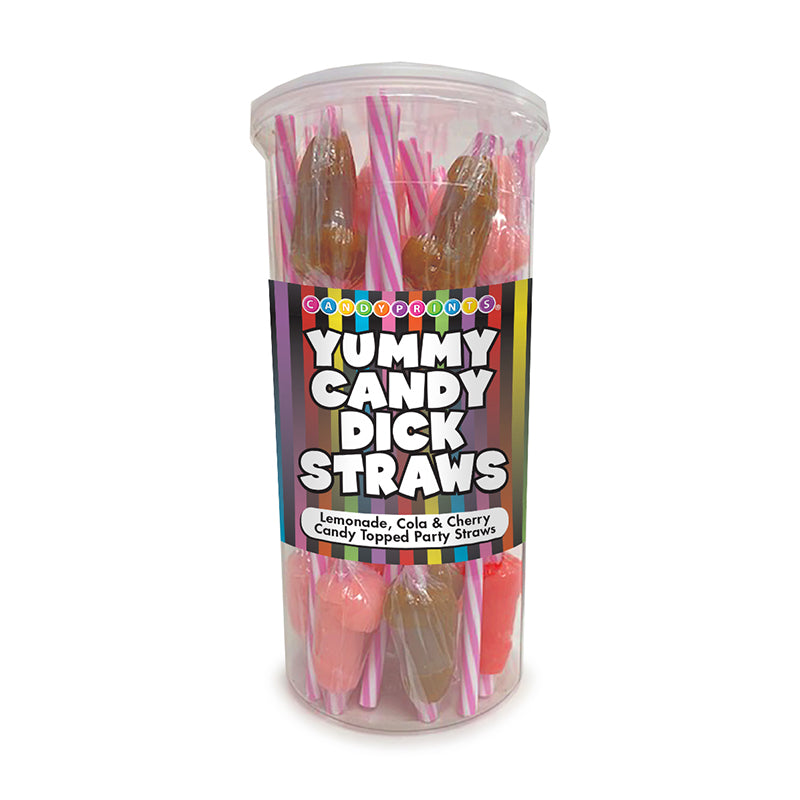 A 21 Piece Case of Candy Dick Straws at Bachelorette.com