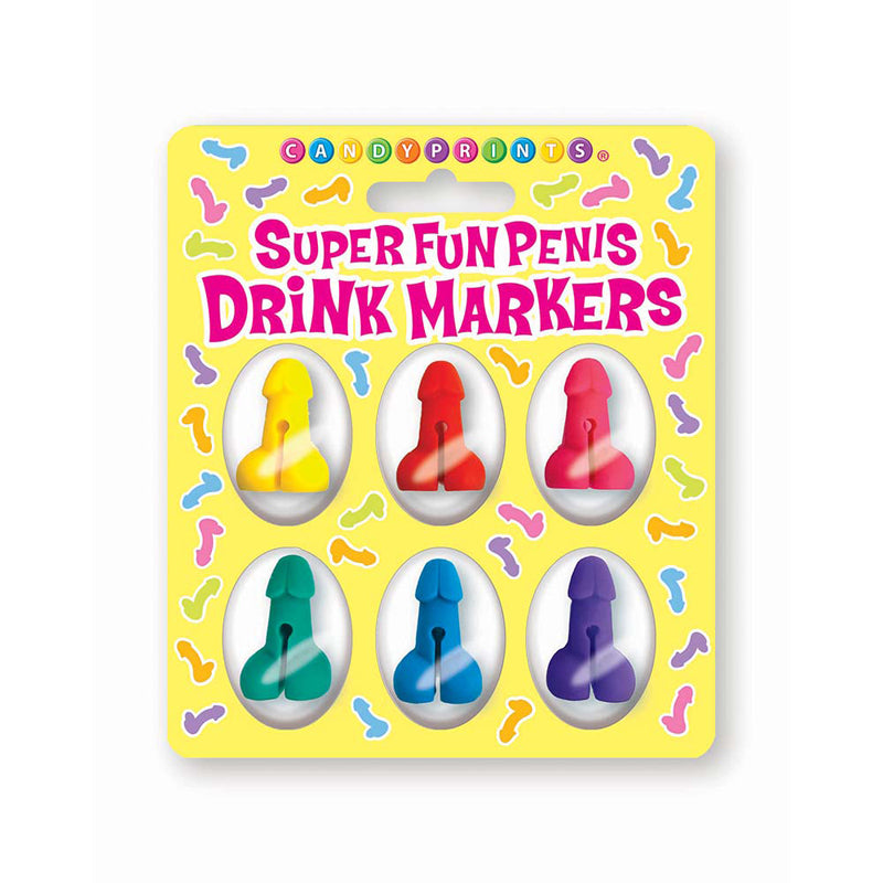Super Fun Cocktail Markers - 6-Piece Set at Bachelorette.com